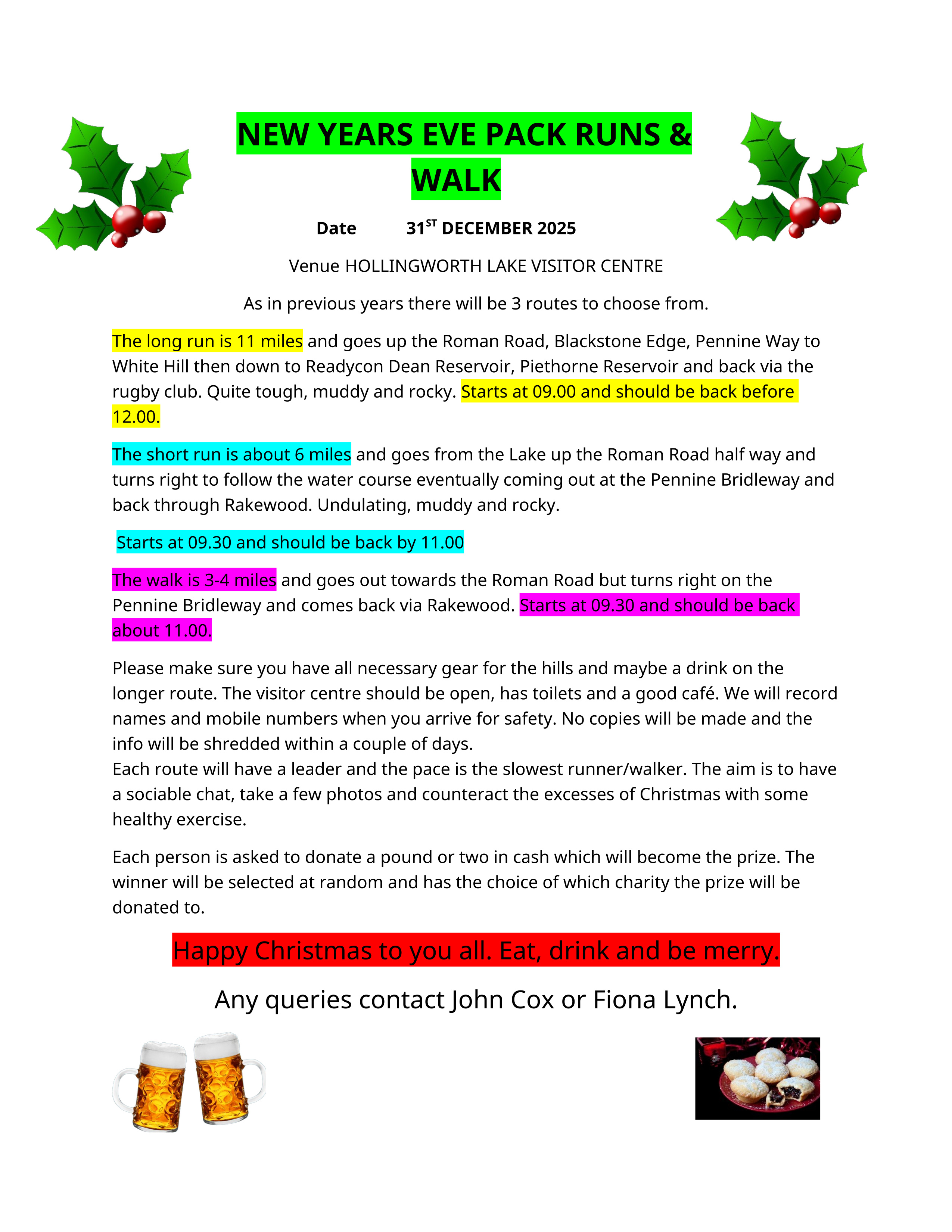New Years Eve Pack Run 2025 – Middleton Harriers